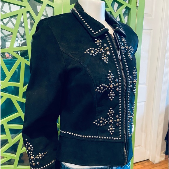 Double D Ranch | Jackets & Coats | Double D Ranch Wear Black Suede ...